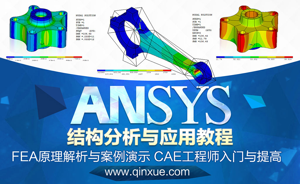 7 7 结构动力学分析 瞬态分析实例 Ansys结构分析与应用教程 机械设计学院 勤学网